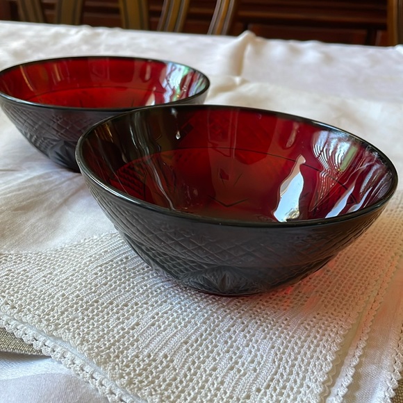 Luminarc | Dining | Vintage 575 Ruby Red Luminarc Cristal Darques ...